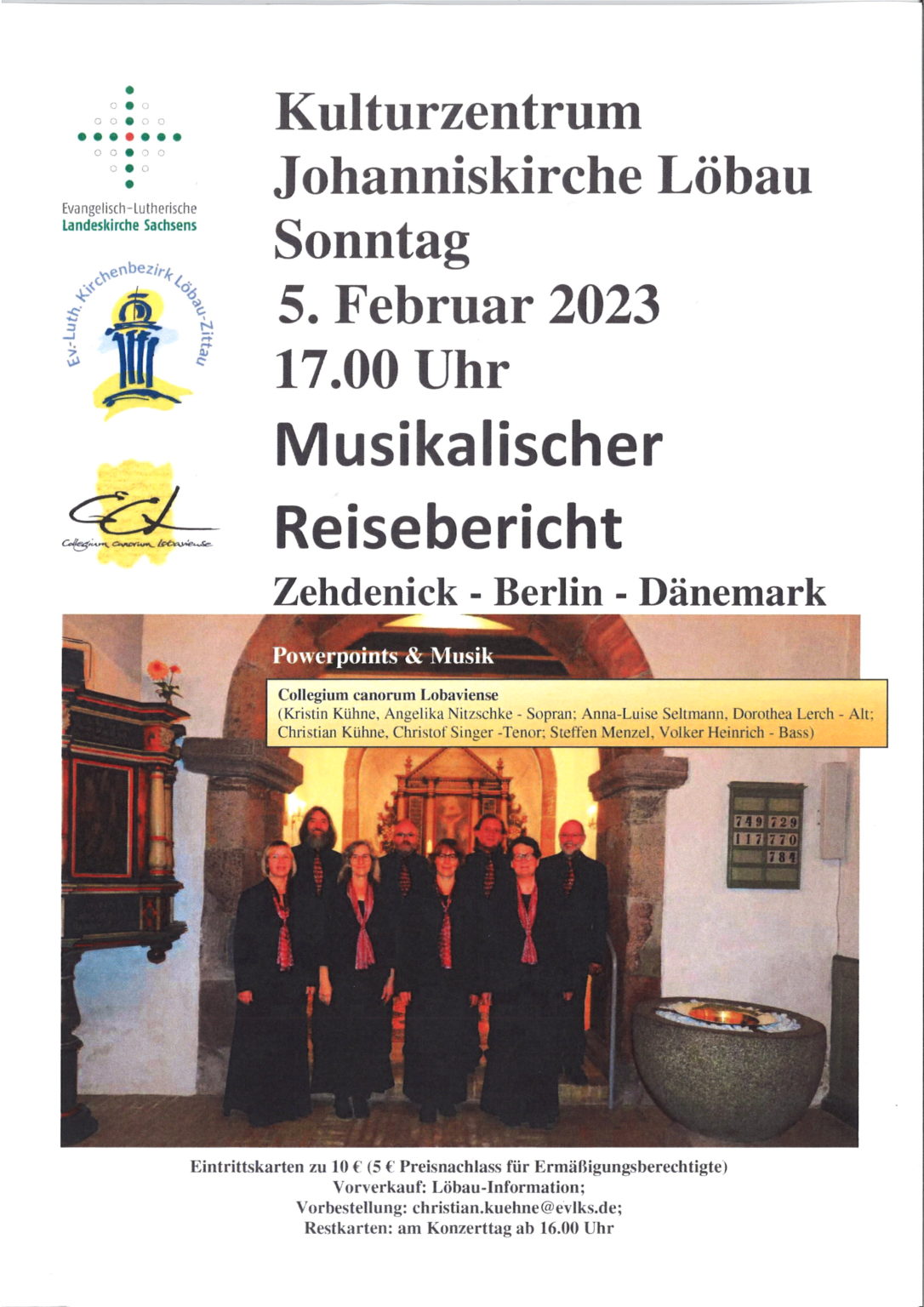 Ev.-Luth. Kirchenbezirk Löbau-Zittau | 5. Februar 2023, 17.00 Uhr Musikalischer Reisebericht